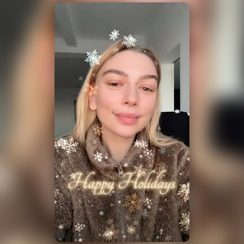 Snowflakes Filter by Snapchat | Snapchat Lenses