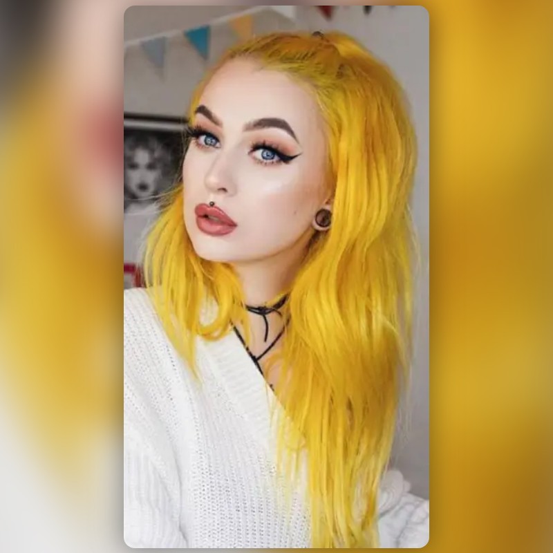 hair colour Lens by Cherry Girl 💕 - Snapchat Lenses and Filters