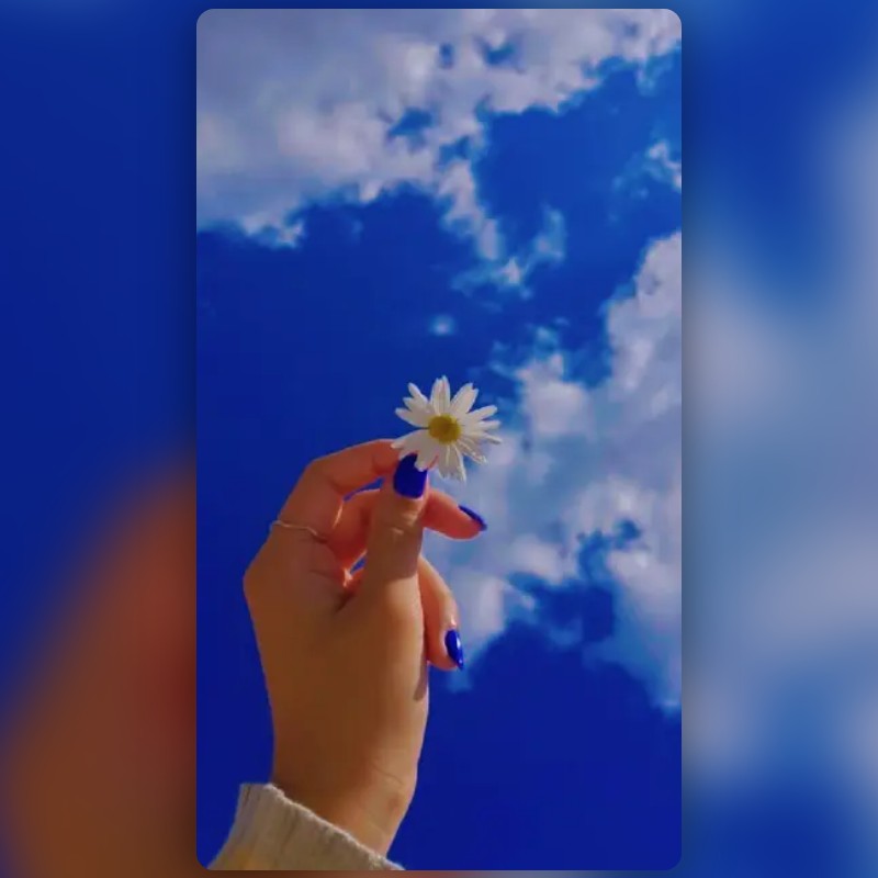 blue sky Lens by Snapchat - Snapchat Lenses and Filters