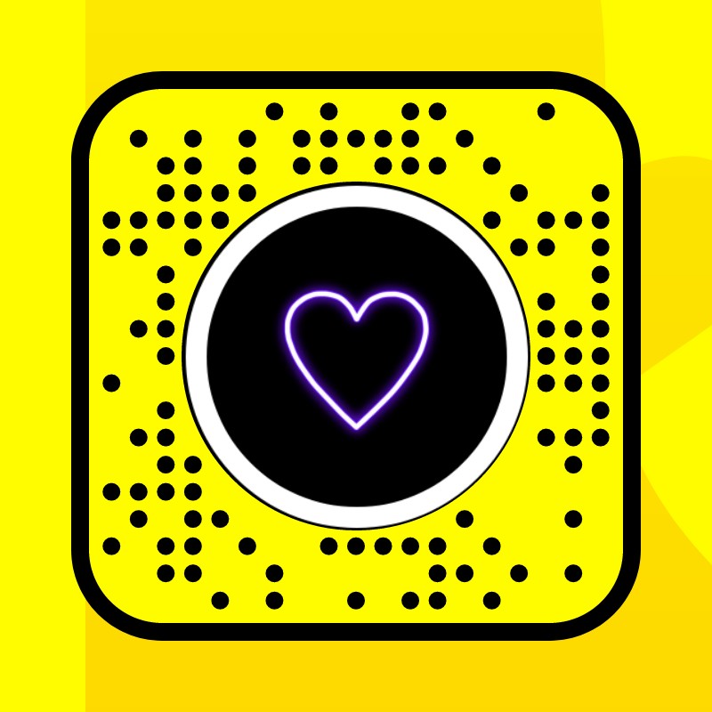Neon Purple Hearts Lens by char :) - Snapchat Lenses and Filters