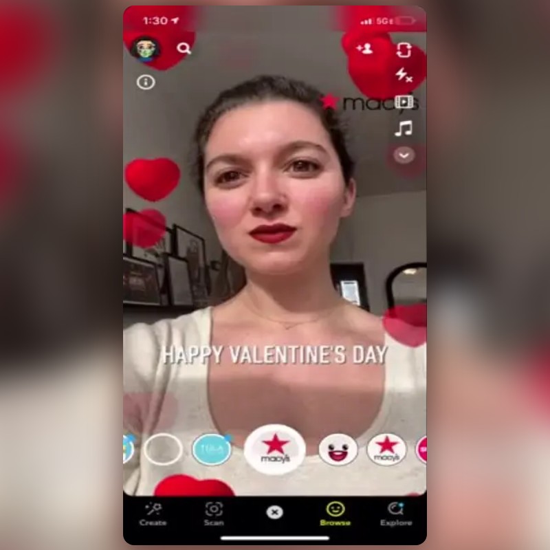Macy's Valentine's Day Heart Box Lens by Macy's - Snapchat Lenses and ...
