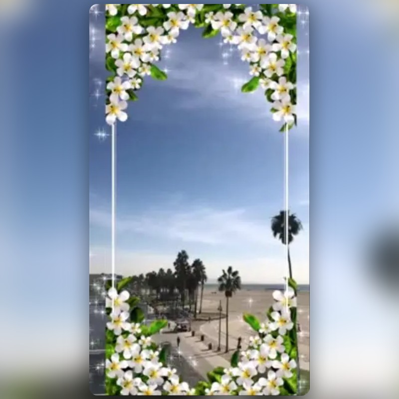 White Flowers Filter by QMA | Snapchat Lenses