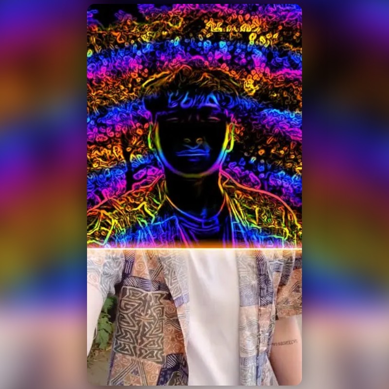 Neon Scanner Lens by Snapchat - Snapchat Lenses and Filters