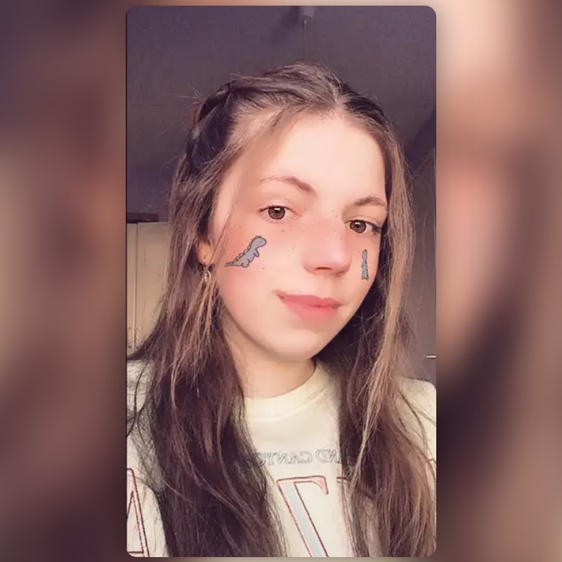 cute dinasour Lens by YFKE 🌸💫 - Snapchat Lenses and Filters