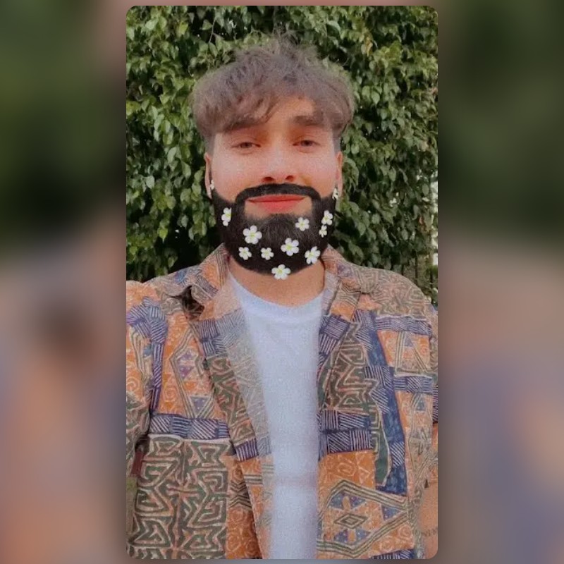 Blooming Beard Filter by Snapchat | Snapchat Lenses