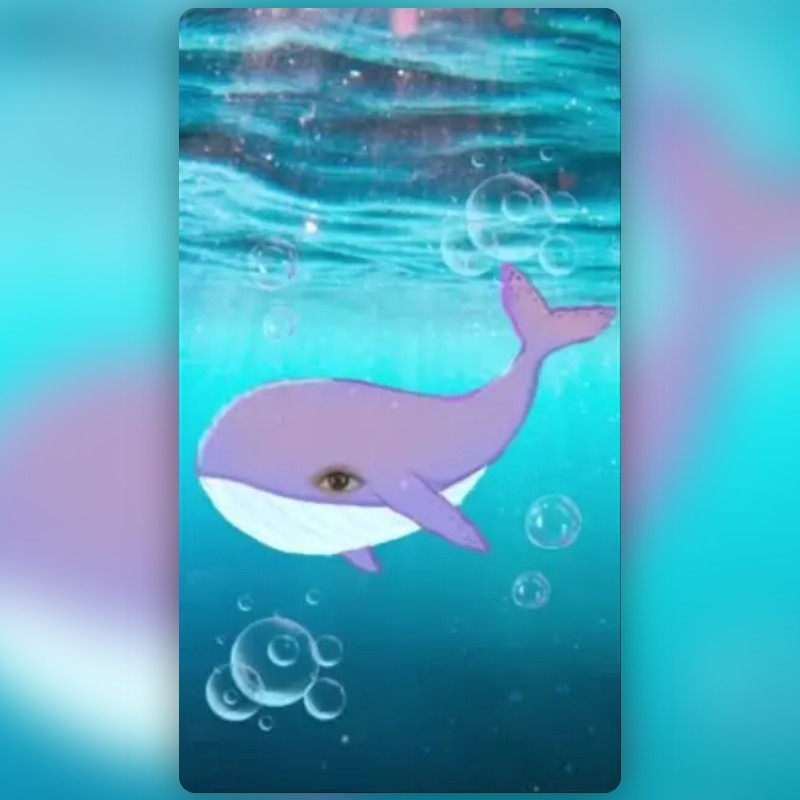 Blue Whale Filter by Chae Rina | Snapchat Lenses
