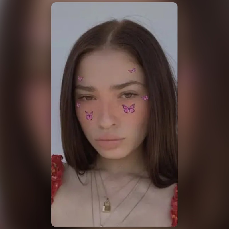 pink butterfly Lens by jae - Snapchat Lenses and Filters