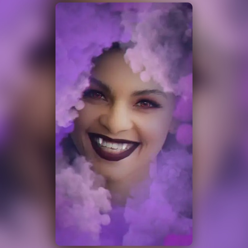 Purple Fog Lens by Snapchat - Snapchat Lenses and Filters