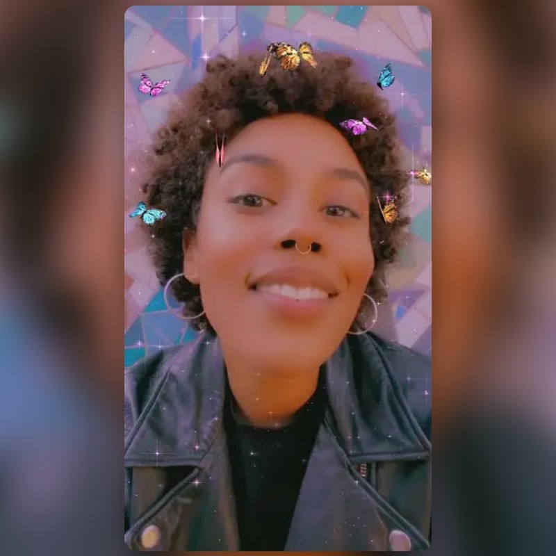 Glitter Butterflies 🦋 Lens by Snapchat - Snapchat Lenses and Filters