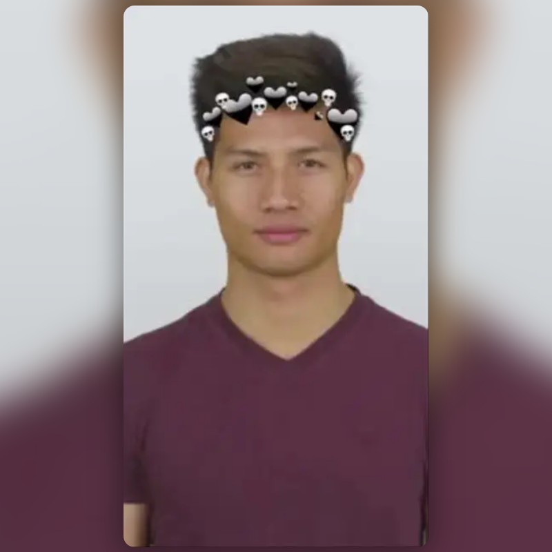 Black Heart Crown Filter by Wilmer Fors | Snapchat Lenses