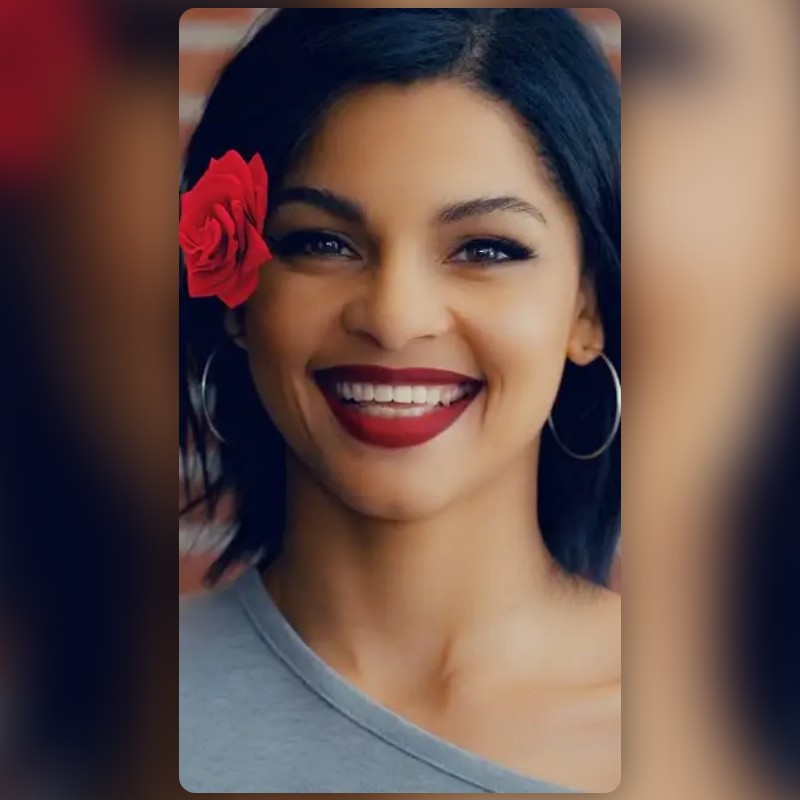 Red Rose Lens by Snapchat - Snapchat Lenses and Filters