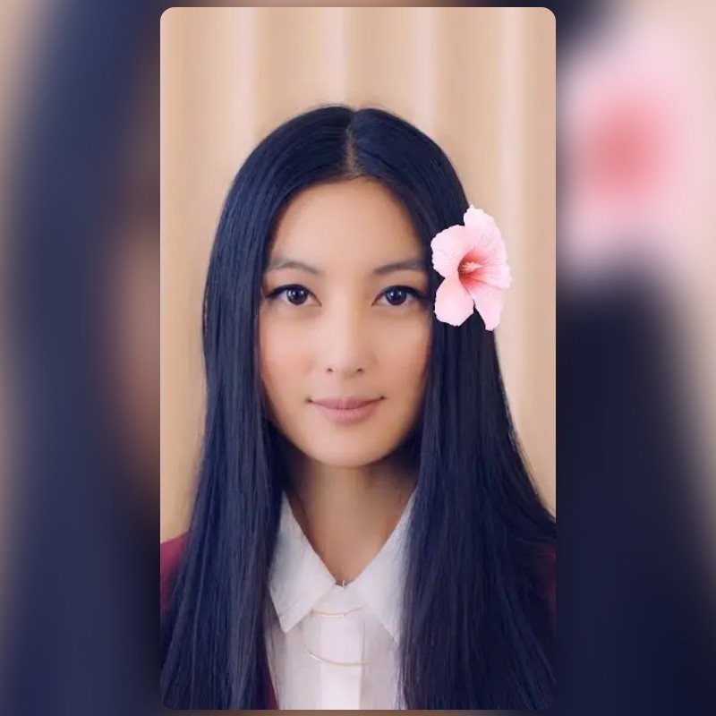 Pink Flower Filter by Snapchat | Snapchat Lenses
