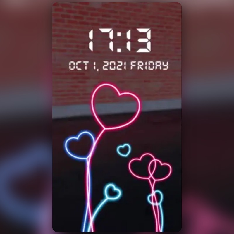 เลนส์ Date Day Time Love สร้างโดย Sunny Bahadurpuria🎥 - เลนส์และฟิลเตอร์ Snapchat