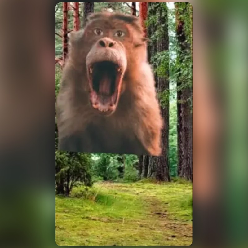 Big Monkey Mouth Lens by Danielle Grace - Snapchat Lenses and Filters