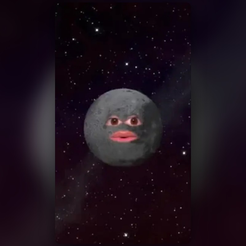 Moon Head Lens by Marco - Snapchat Lenses and Filters
