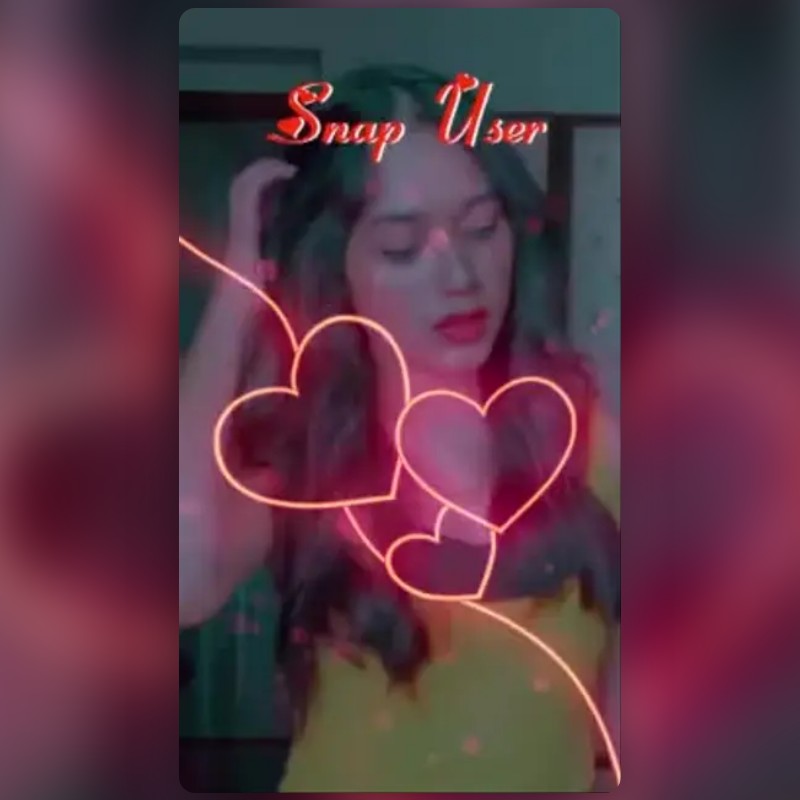 My Name Heart Lens by Sunny Bahadurpuria🎥 - Snapchat Lenses and Filters