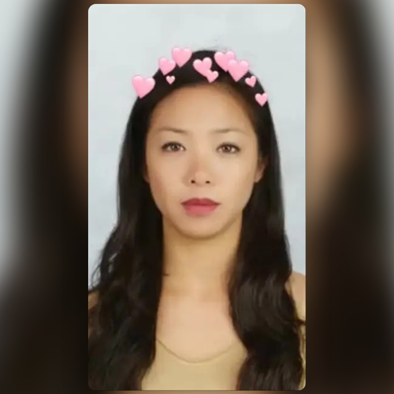 pink head hearts x Lens by sophie - Snapchat Lenses and Filters