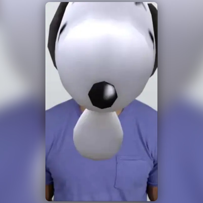 Snoopy Face Mask Lens by John-Peter Jupiter - Snapchat Lenses and Filters