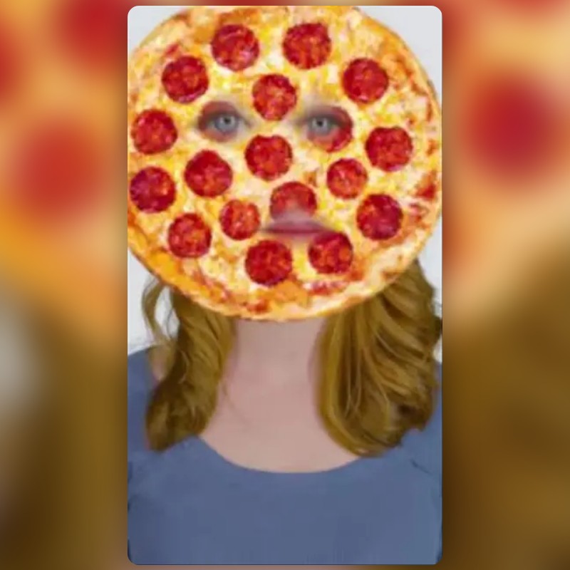 Pizza Face Lens by Leoni Angela - Snapchat Lenses and Filters