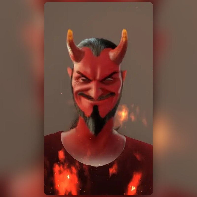 Red Devil Lens by Snapchat - Snapchat Lenses and Filters