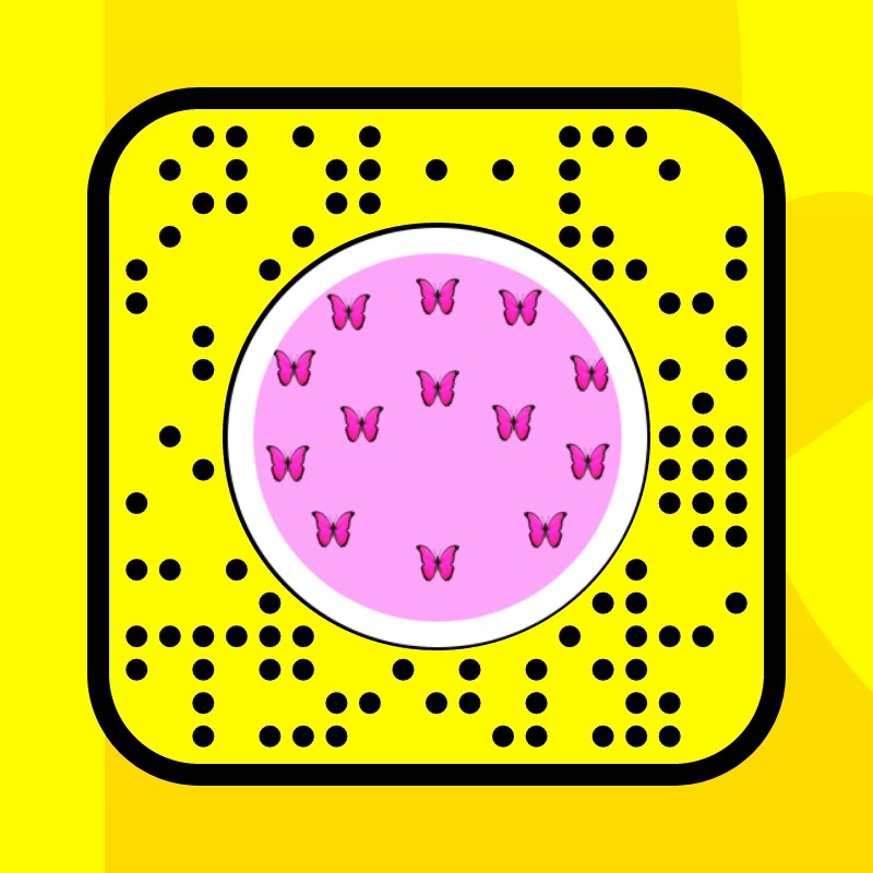 pink butterflies Lens by noble martin - Snapchat Lenses and Filters