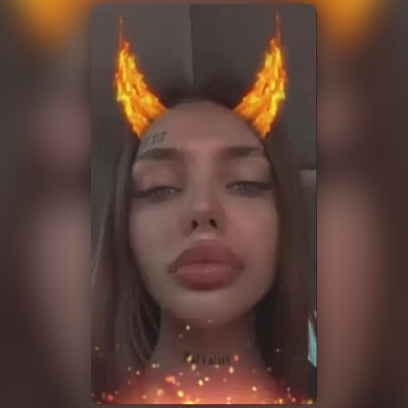 FIRE DEVIL Lens by thewørldøfillusiøns - Snapchat Lenses and Filters
