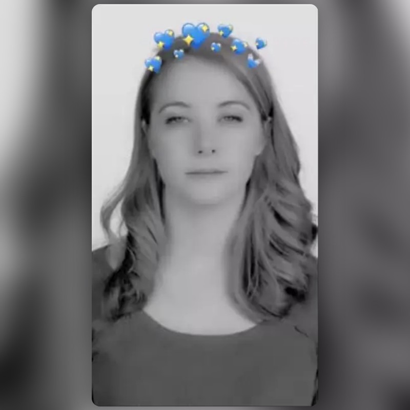 blue hearts Filter by Nidhi Padhiar | Snapchat Lenses