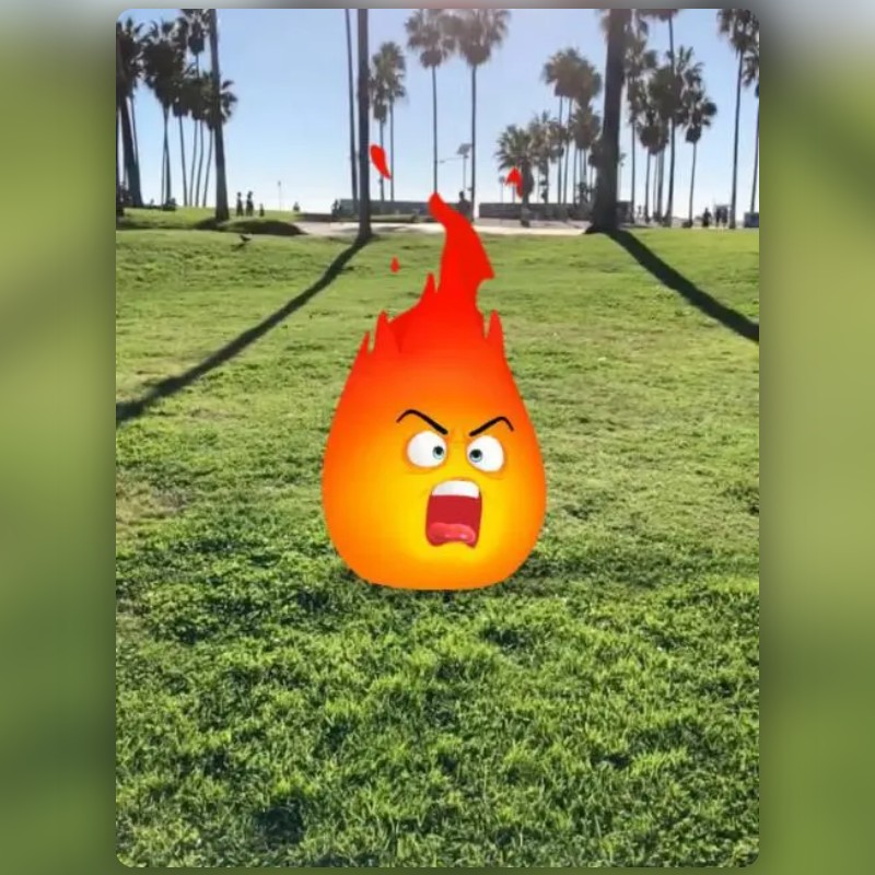 เลนส์ Cartoon Fire สร้างโดย Snapchat - เลนส์และฟิลเตอร์ Snapchat