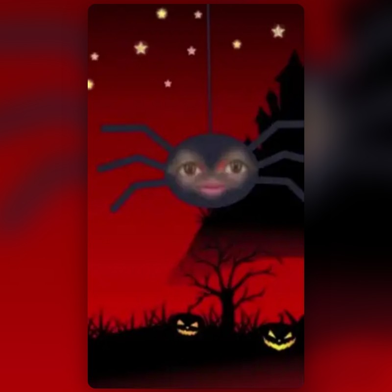 spider halloween Lens by Chania - Snapchat Lenses and Filters