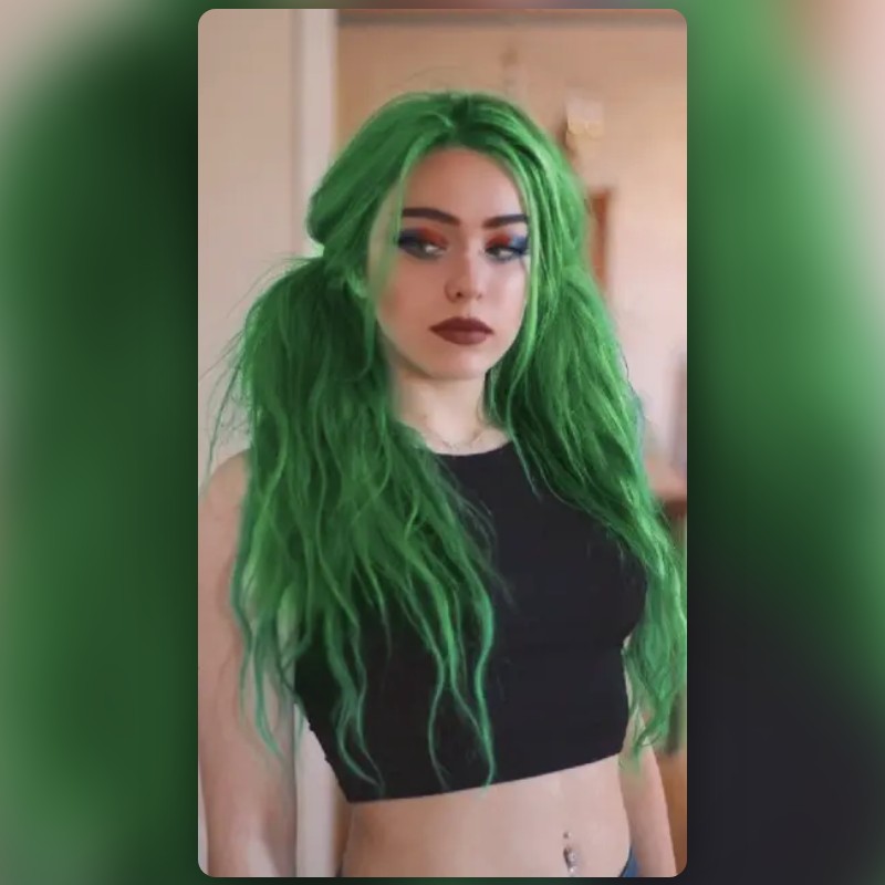 Green Hair Filter by abidmaghrabii | Snapchat Lenses