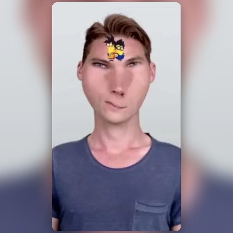 Comedy Minion Goku Lens by Florencia May - Snapchat Lenses and Filters
