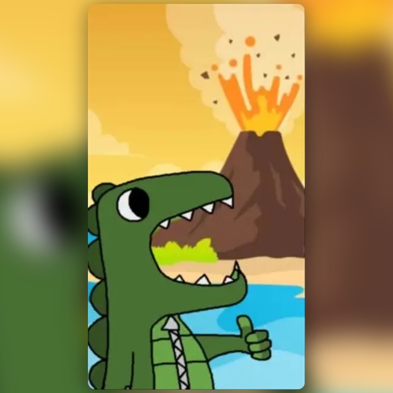 Dinosaur Outrage Lens by Brady ⁎ - Snapchat Lenses and Filters