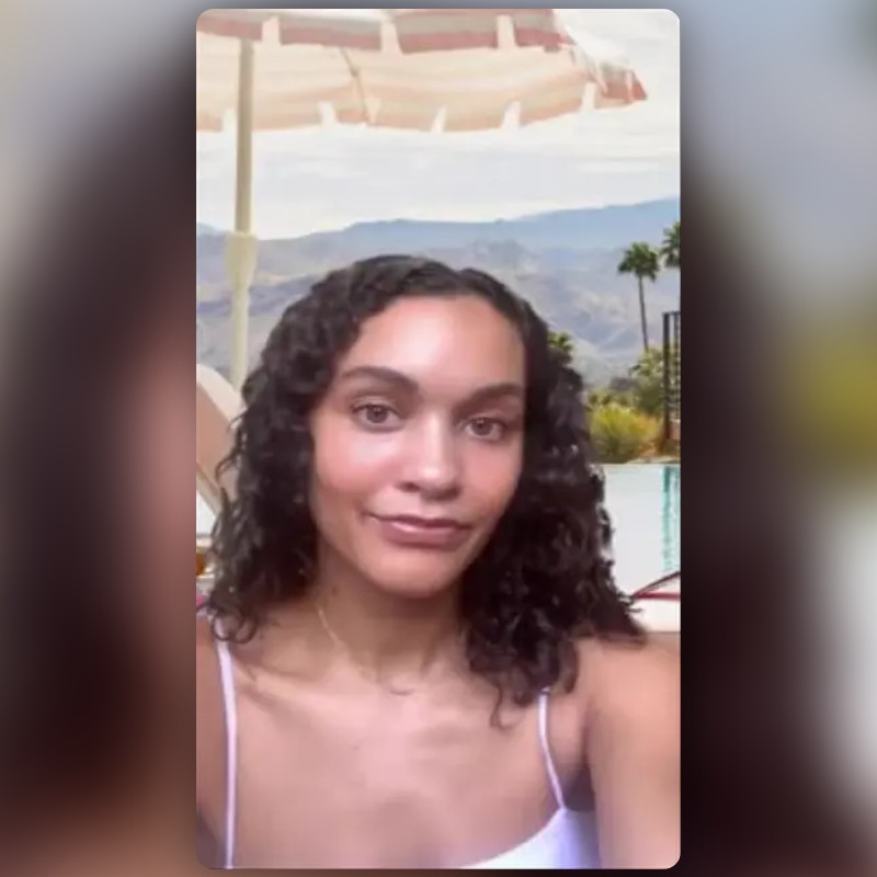 Pool Time Escape Lens by WhoWhatWear - Snapchat Lenses and Filters