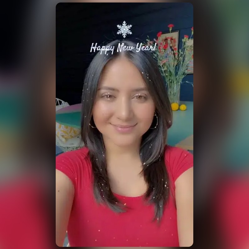 Shiny Snowflake Lens by Snapchat - Snapchat Lenses and Filters