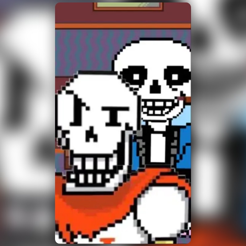 Sans and Papyrus Lens by Kitt Hirasaki - Snapchat Lenses and Filters