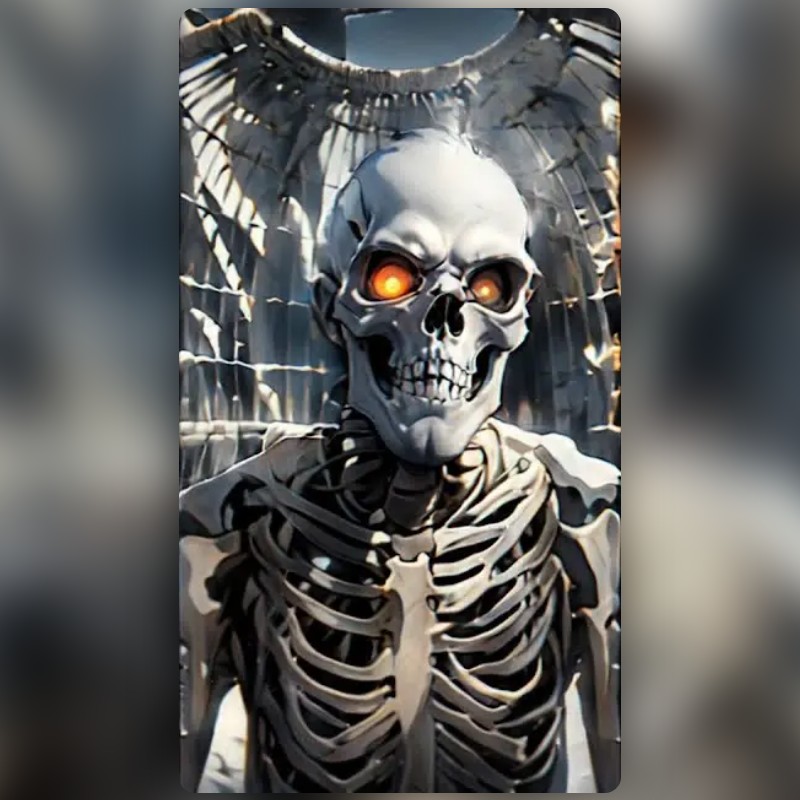Fiery Skeleton Filter by Snapchat | Snapchat Lenses
