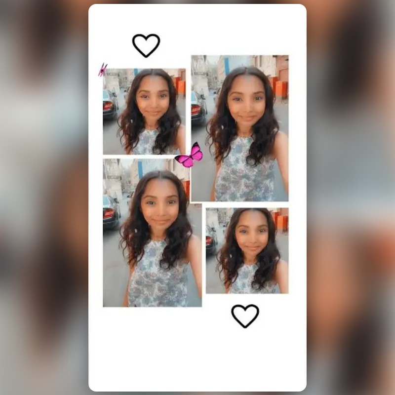 Butterfly Frame Lens by Snapchat - Snapchat Lenses and Filters