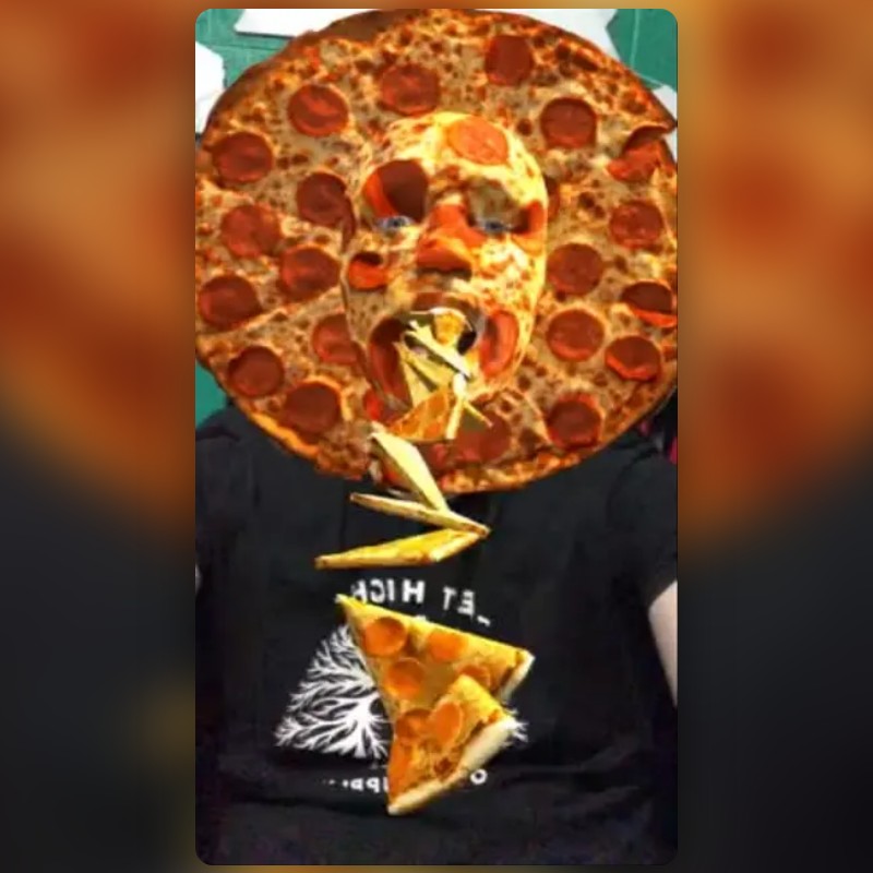 Pizza Face Lens by Wayne Lambo - Snapchat Lenses and Filters