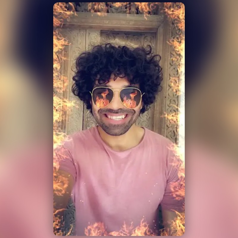 Fire Frame Lens by Snapchat - Snapchat Lenses and Filters