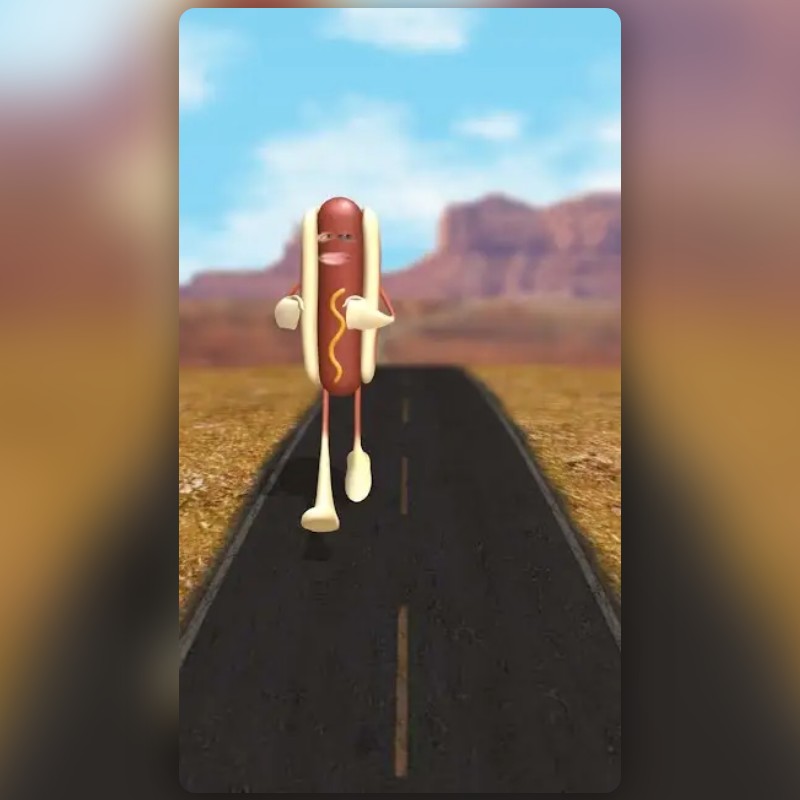 Hot Dog Run Lens by Snapchat - Snapchat Lenses and Filters