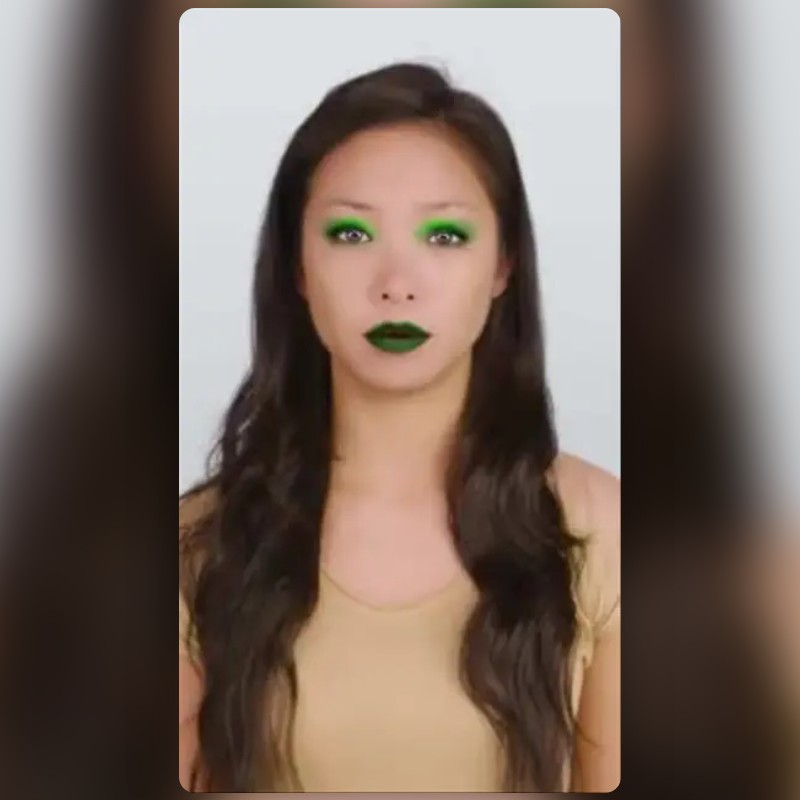 Green Makup Lens by Kalvin - Snapchat Lenses and Filters
