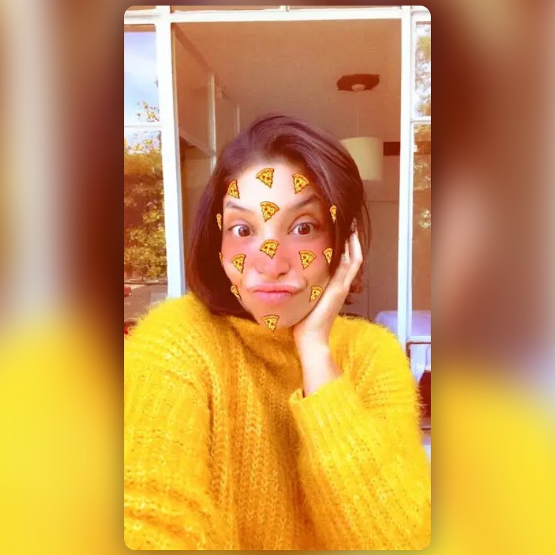 Pizza Stickers Lens by Snapchat - Snapchat Lenses and Filters