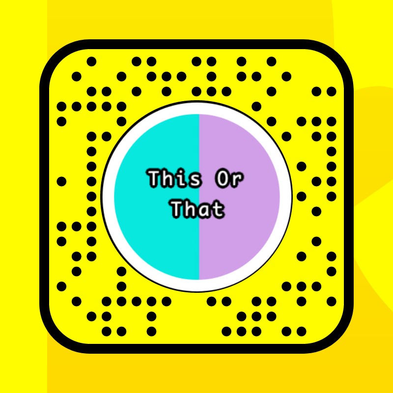 This Or That Filter by destiny | Snapchat Lenses