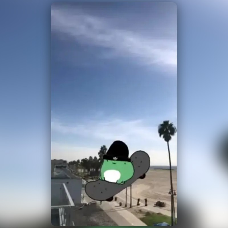 skater frog Lens by maddy - Snapchat Lenses and Filters