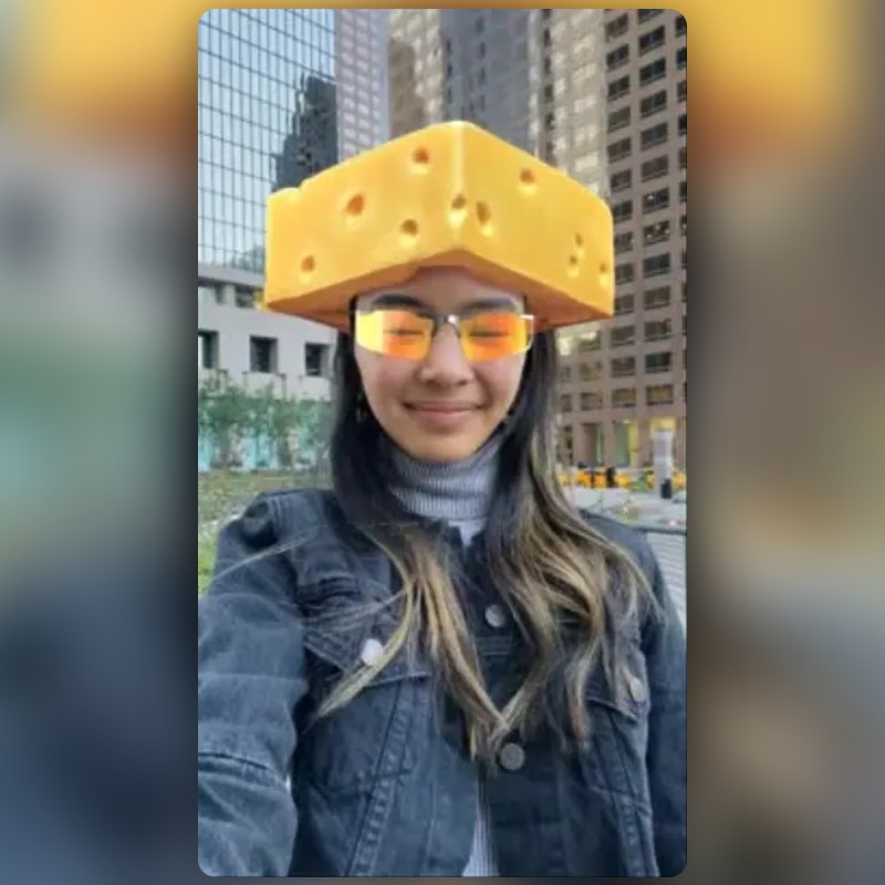cheesehead Lens by Ritika - Snapchat Lenses and Filters