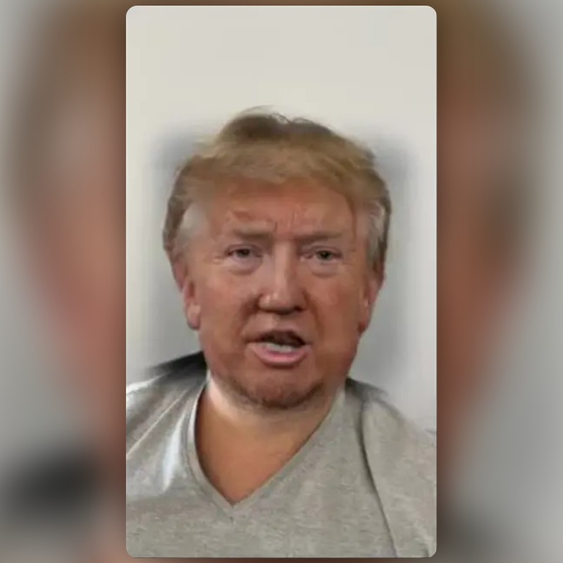 TRUMP DEEP FAKE Lens by Slide Up App😂💕 - Snapchat Lenses and Filters
