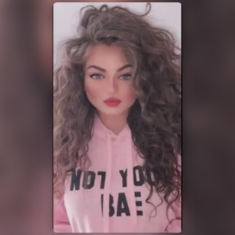 curly girl Lens by Sivan 💙 سیڤان - Snapchat Lenses and Filters