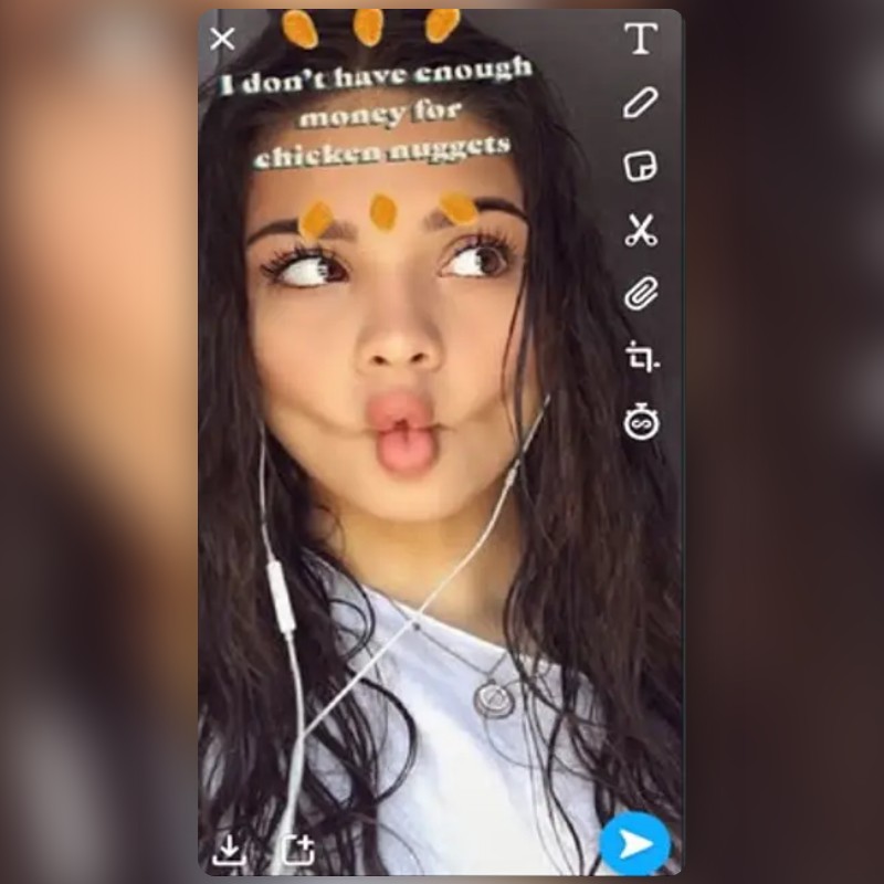 Chicken nuggets Filter by Tzofia Dean | Snapchat Lenses