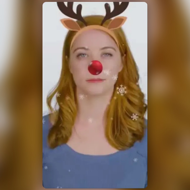 Reindeer Snow Lens by Snapchat - Snapchat Lenses and Filters
