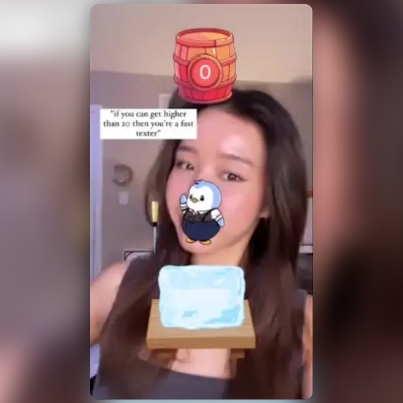 ice slicer Lens by Pudgy Penguins - Snapchat Lenses and Filters